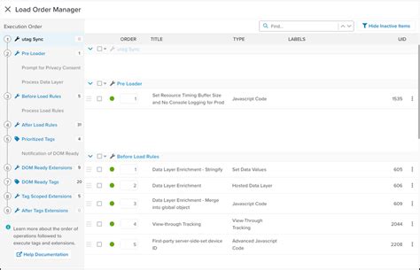 Load Order Manager Extensions Tealium Docs