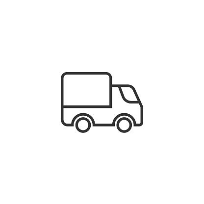 Biểu Tượng Xe Tải Giao Hàng Theo Phong Cách Phẳng Hình Minh Họa Vector Van Trên Nền Bị Cô Lập ...