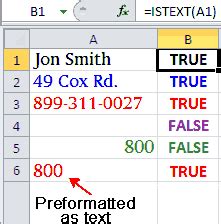 How To Use The ISTEXT Function Of Microsoft Excel