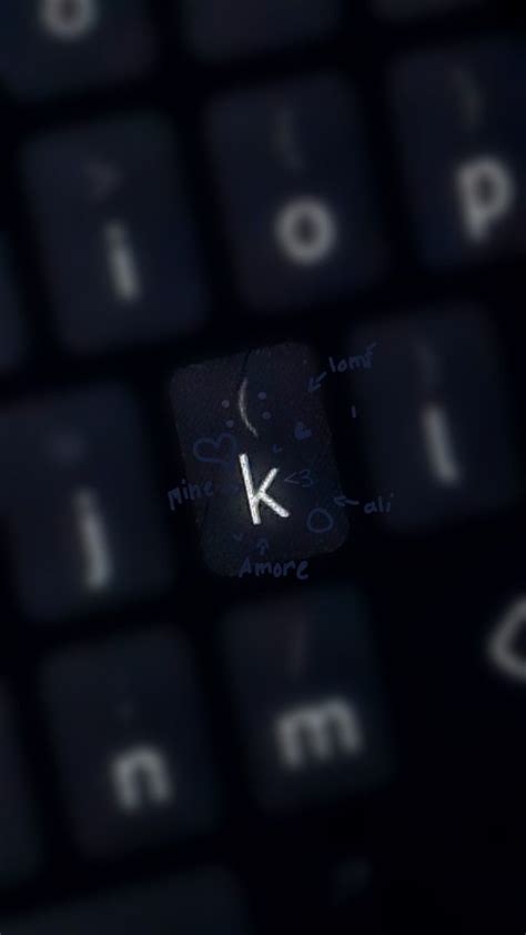Aesthetic Keyboard With The Letter K