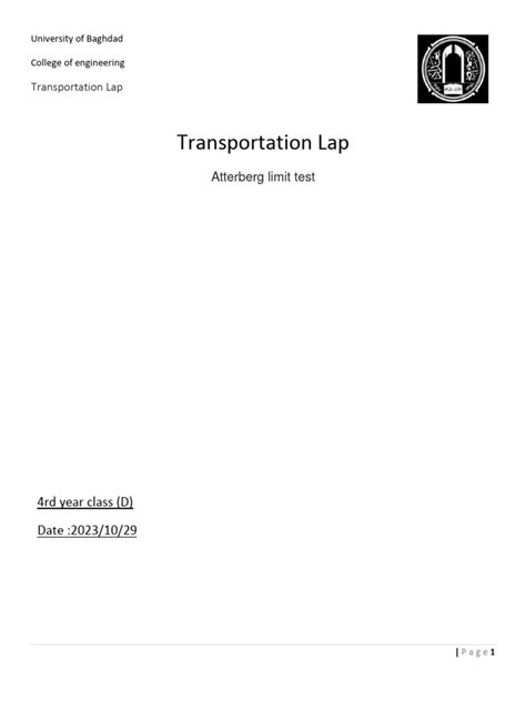 Atterberg Limit Test Pdf Applied And Interdisciplinary Physics Civil Engineering