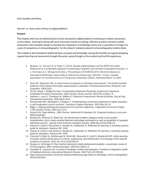 Pdf An Experience On Structured Echocardiography Learning