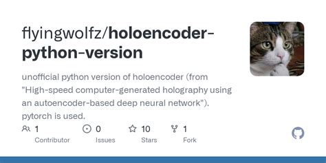 GitHub Flyingwolfz Holoencoder Python Version Unofficial Python Version Of Holoencoder From