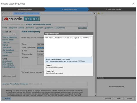 scanning authenticated web assets with the login sequence recorder