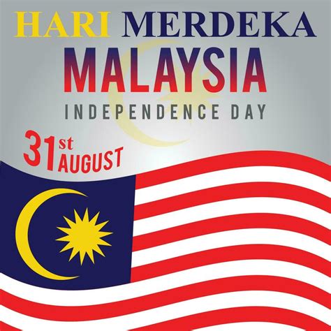 Vector Hari Merdeka Malaysia Independence Day Template 27190092 Vector