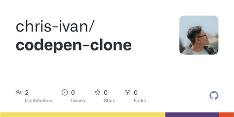 Github Chris Ivancodepen Clone