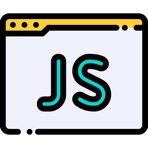 Java Script Detailed Rounded Lineal Color Icon
