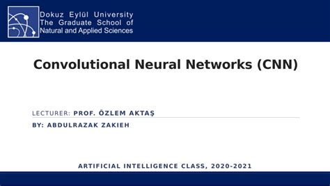 PDF Basics Of Convolutional Neural Network CNN