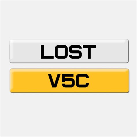 Lost V5c Replacement Service Prestige Plates