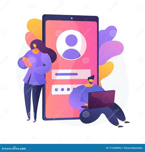 User Verification Vector Concept Metaphor Stock Vector Illustration
