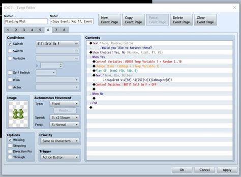 Farming System Using Yanflys Self Switches And Variables Rpg Maker