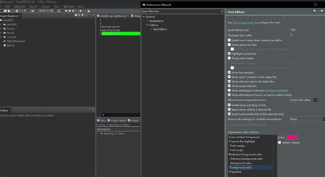 Standard Text Editor Ignores Preferences For Foreground Color · Issue