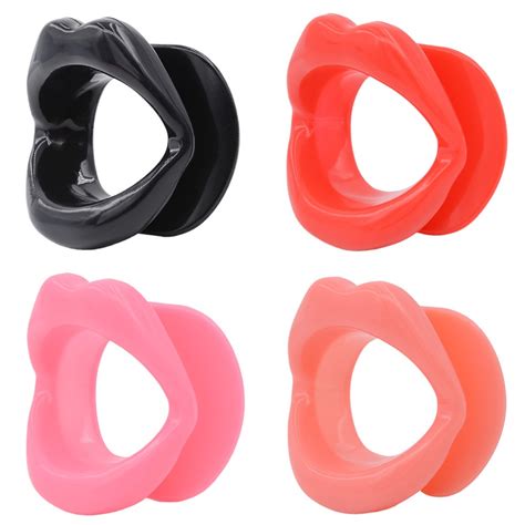 Bdsm Oral Sex Toys Open Mouth Lip Shape Gag Fetish Slave Bondage Accessories Silicone Mouth Gag