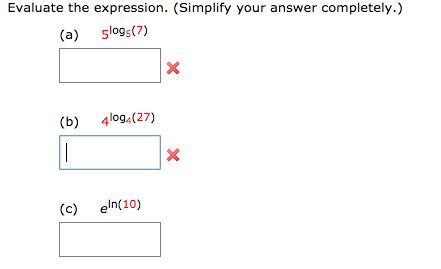 Solved Evaluate The Expression Simplify Your Answer Chegg