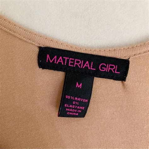 Material Girl Other Material Girl Nude Sleeveless Bodysuit Medium