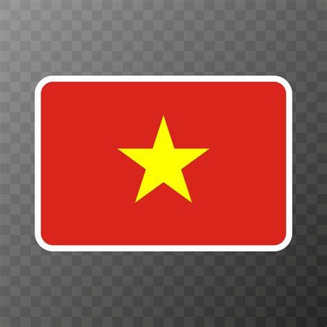 Vietnam Flag Official Colors And Proportion Vector Illustration
