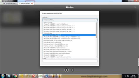 Qlik Sense Sql Server Connector Qlik Sence Youtube
