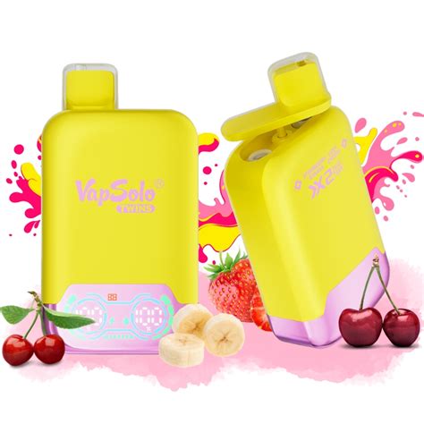 Comprar Vapsolo Twins Strawberry Banana And Fizzy Cherry Sabores