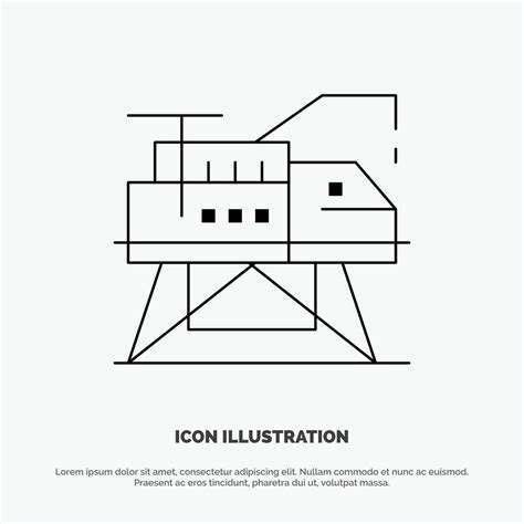Construction Engineering Laboratory Platform Line Icon Vector 15174375