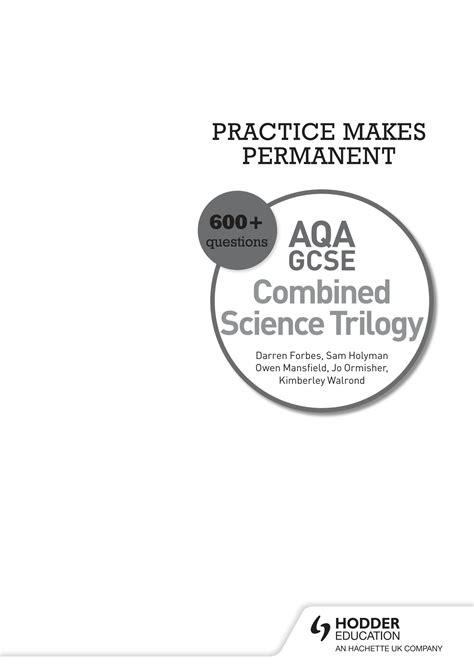 Solution Practice Makes Permanent 600 Questions For Aqa Gcse Combined