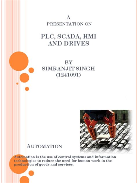 Plc Scada Hmi And Drives Pdf Programmable Logic Controller