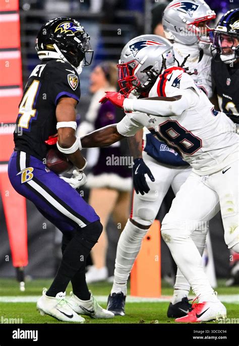 Baltimore Ravens Cornerback Marlon Humphrey 44 Intercepts The Ball
