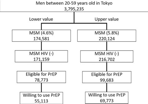 Estimation Of The Number Of Men Who Have Sex With Men Msm Who Are Download Scientific Diagram