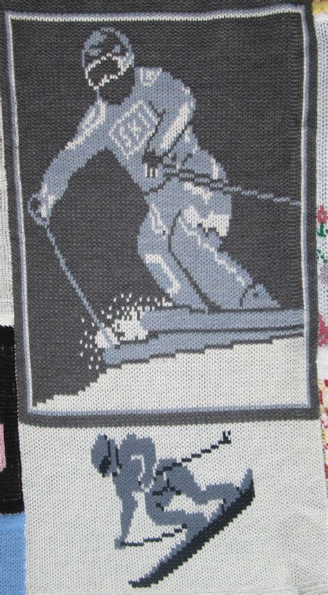 Linsart Ski Knitted Blanket