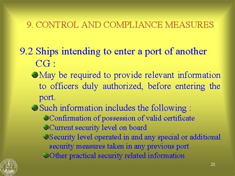 Maritime Security Regulations Solas And Isps Code 1