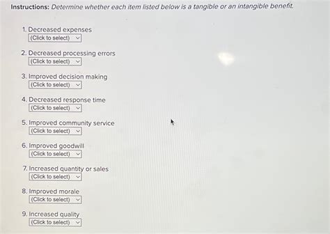 Solved Instructions: Determine whether each item listed | Chegg.com