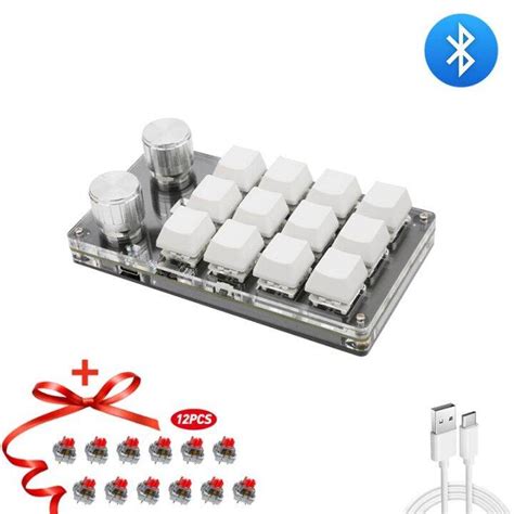 Pemrograman Makro Kustom Keyboard USB Bluetooth RGB Pasta Salinan Photoshop Tombol Gaming Keypad