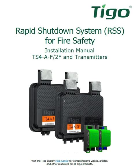 Installation Manual Ts4 A F Ts4 A 2f Rss For Fire Safety Legacy Rss Transmitters Without Pst