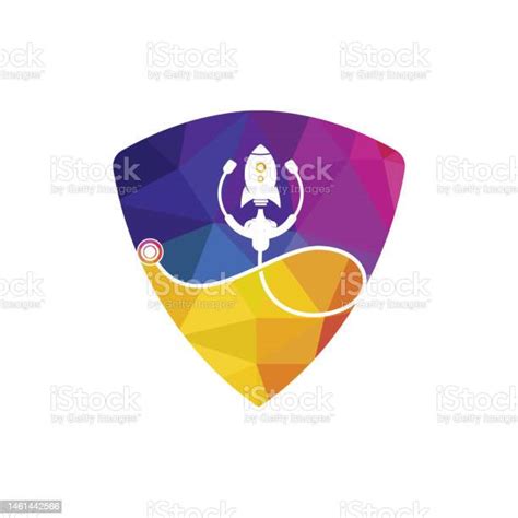 로켓과 청진기 벡터 디자인 서식 파일입니다 의료 개념 디자인 개념에 대한 스톡 벡터 아트 및 기타 이미지 개념 개념과 주제 건강관리와 의술 Istock