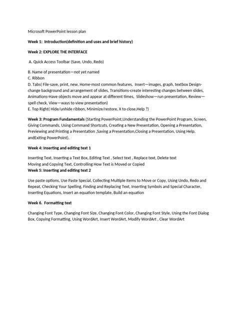 microsoft powerpoint lesson plan pdf