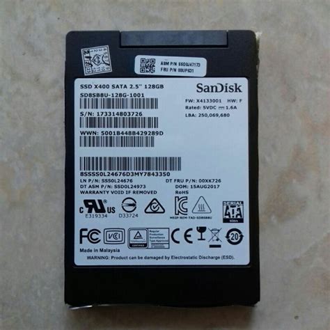 Jual Ssd 128gb Sandisk 128gb Bermerk Bagus Bukan Ssd 240gb Ssd 256gb Seken Sesuai Gambar