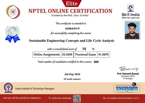 Adwaith P On Linkedin Sustainableengineering Lifecycleanalysis Coursecompletion