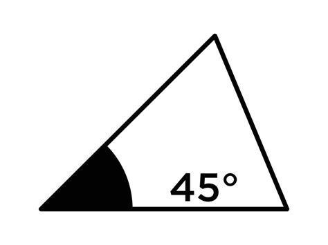 45 Degrees Angle Triangle