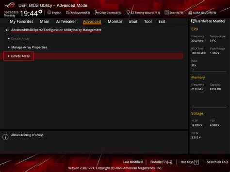 How To Create A Raid In The Bios Of An Asus Motherboard On The Amd Platform
