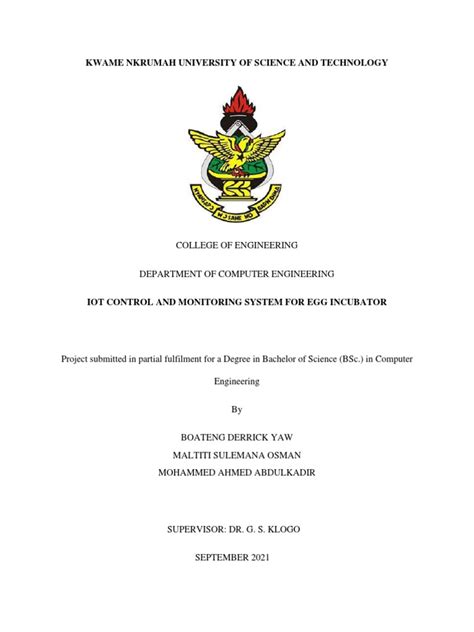 iot control and monitoring system for egg incubator report pdf software development process