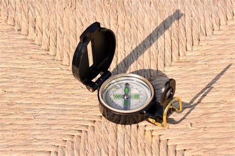 Premium Photo Photo Picture Of A Magnetic Compass Orientation Concept