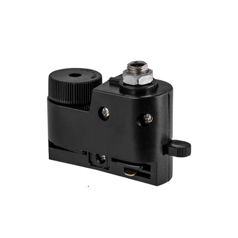 Single Phase Rail Socket Black