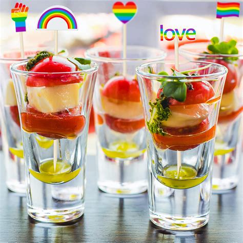 Rainbow Flag Toothpick Picks Lgbt Tropical Cocktail