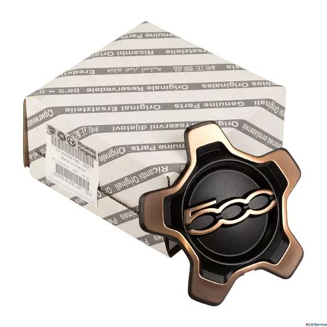 Orrnement Roue Enjoliveur Original Fiat 500x Bronze Noir Jantes En