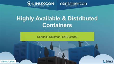 Highly Available And Distributed Containers By Kendrick Coleman Emc {code} Youtube