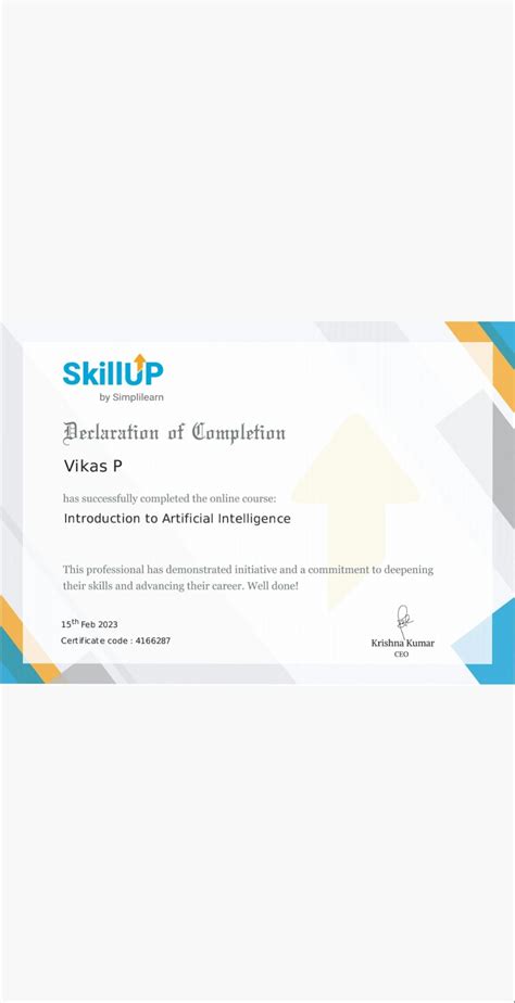 vikas p on linkedin complete my beginning stage in artificial intelligence