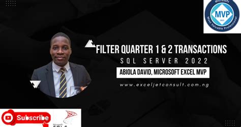 Filter Quarter 1 And 2 Transactions In Sql Server Data Analytics