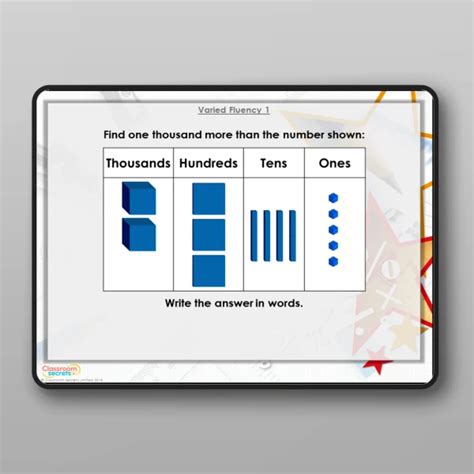Year 4 Find 1 10 100 1 000 More Or Less Modelling Ppt Resource Classroom Secrets