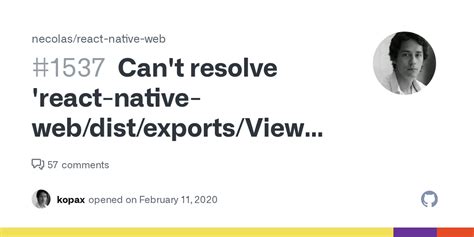 Cant Resolve React Native Webdistexportsviewproptypes After