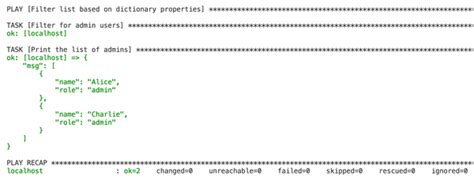 Filtering Lists Based On Conditions In Ansible