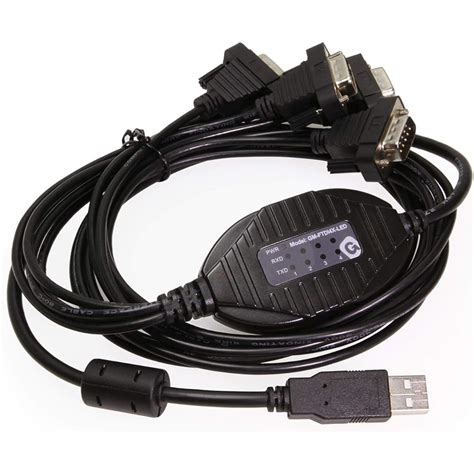 10 Mo Finance Gearmo 4 Port Rs232 To Usb Ftdi Chip Adapter W Rx And Tx Status Led Buy Now